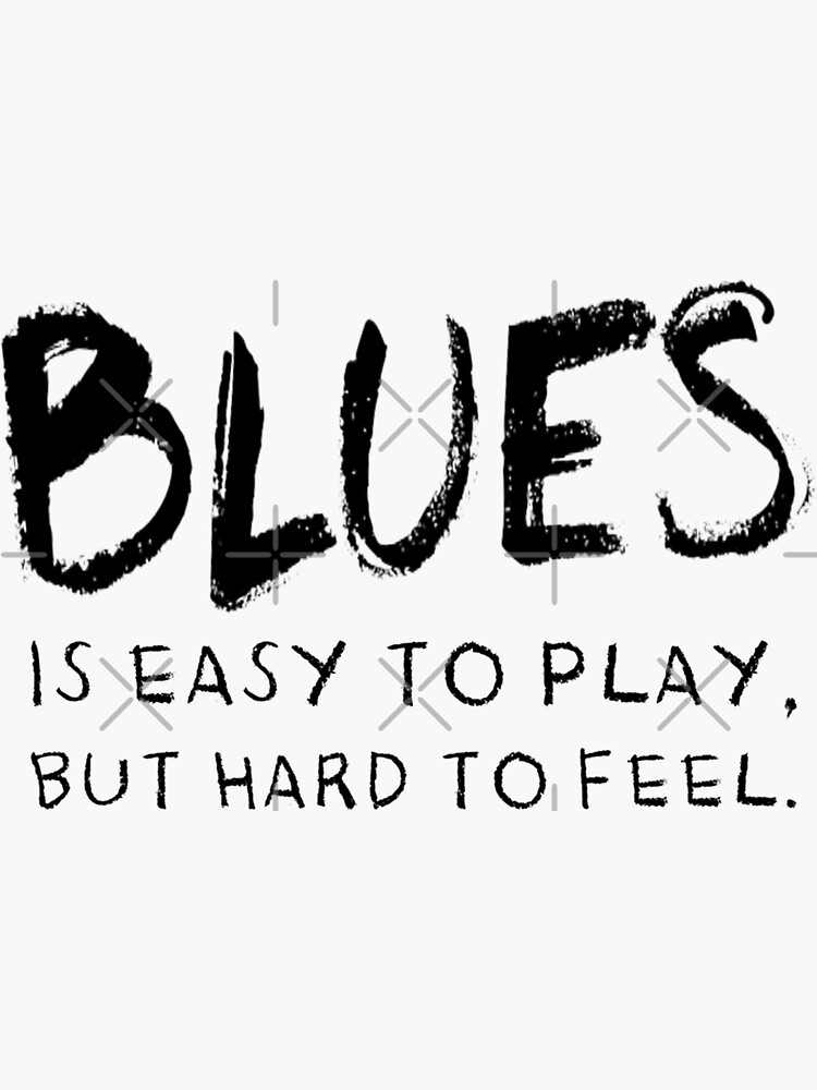 "BLUES" Sticker for Sale by BobbyG305 | Redbubble