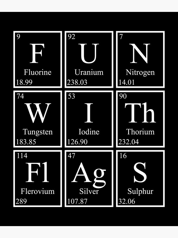 "Fun With Flags Periodic Table" Photographic Print for Sale by ...