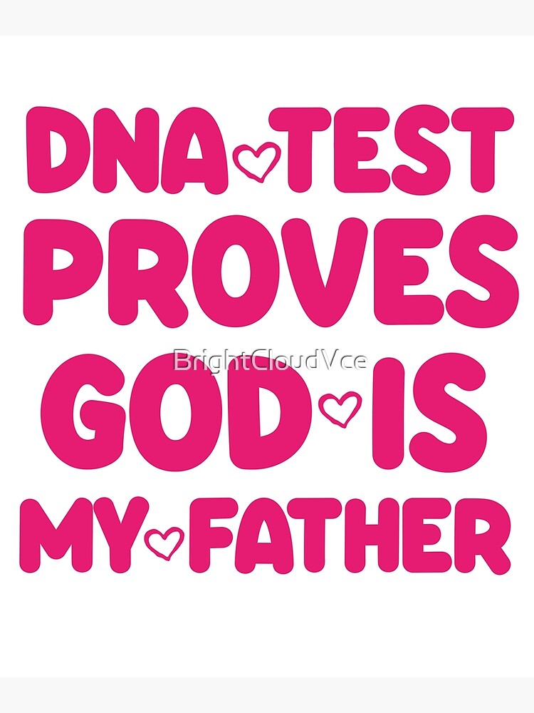 "Womens Funny Christian Gift Mom Ladies DNA Test Proves God Is My ...