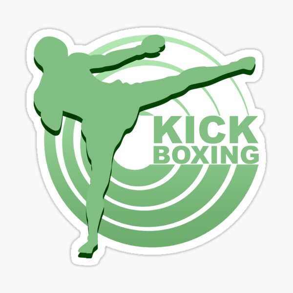 "Kickboxing Kickboxer Martial Arts Combat Fight Gift" Sticker for Sale ...