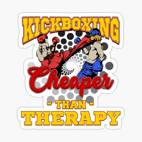 "Kickboxing Kickboxer Martial Arts Combat Fight Gift" Sticker for Sale ...
