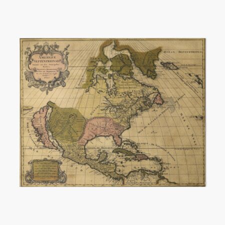 Lámina rígida «Mapa de América del Norte de América del Norte (1694 ...