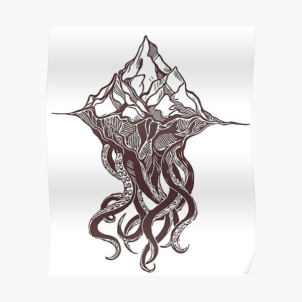 "Julia Sound (Cthulhu/iceberg)" Poster by HanakoN | Redbubble