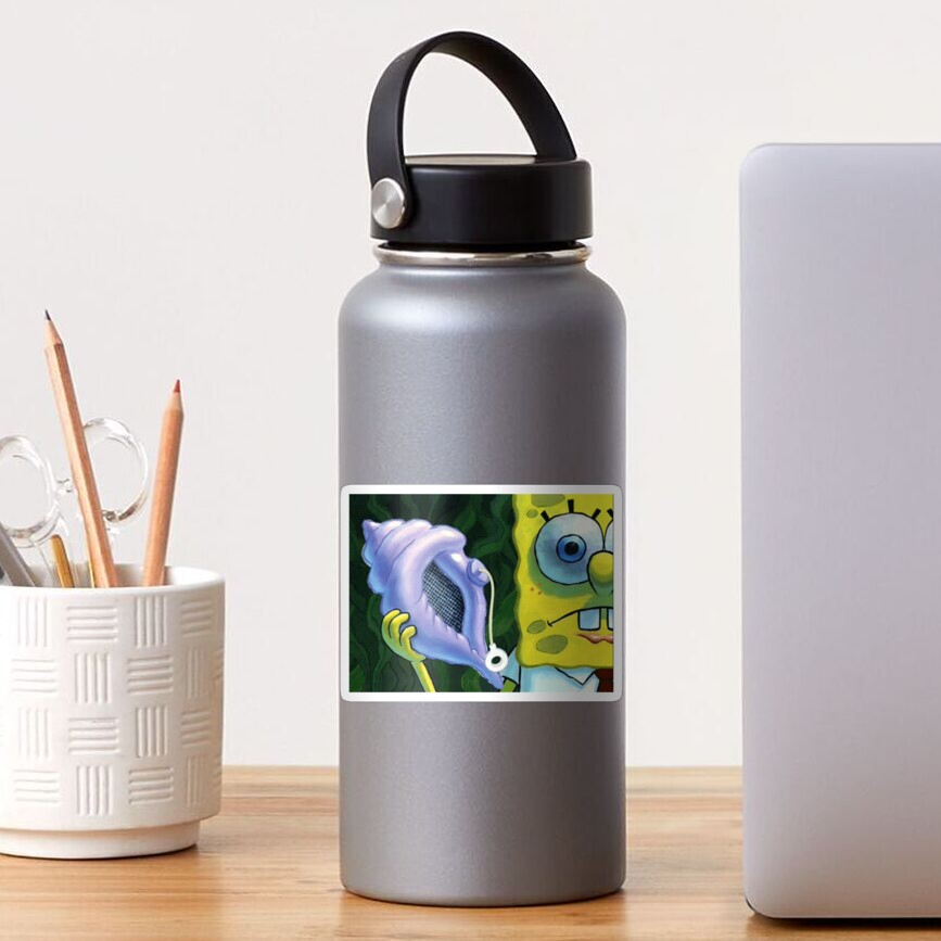 "Spongebob Magic Conch Shell" Sticker by luisdi | Redbubble