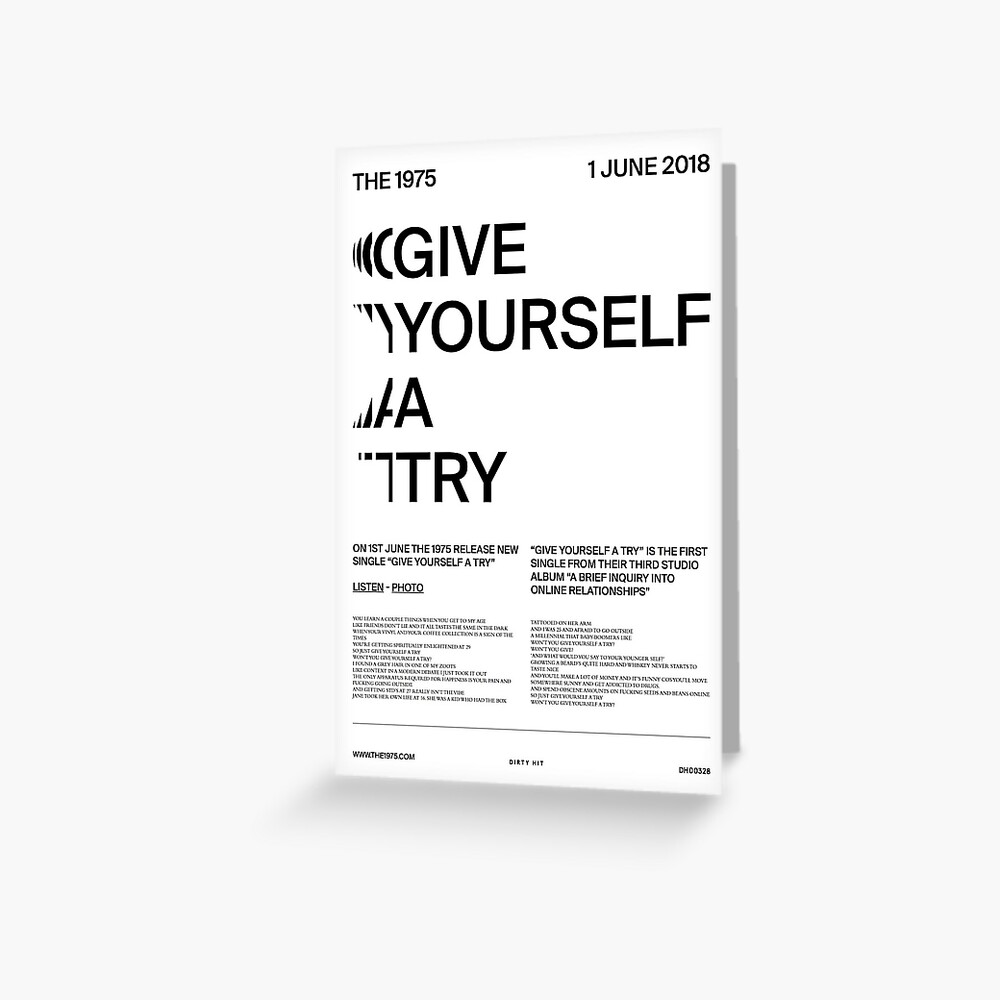 "GIVE YOURSELF A TRY" Sticker for Sale by Jasmine Hernandez | Redbubble