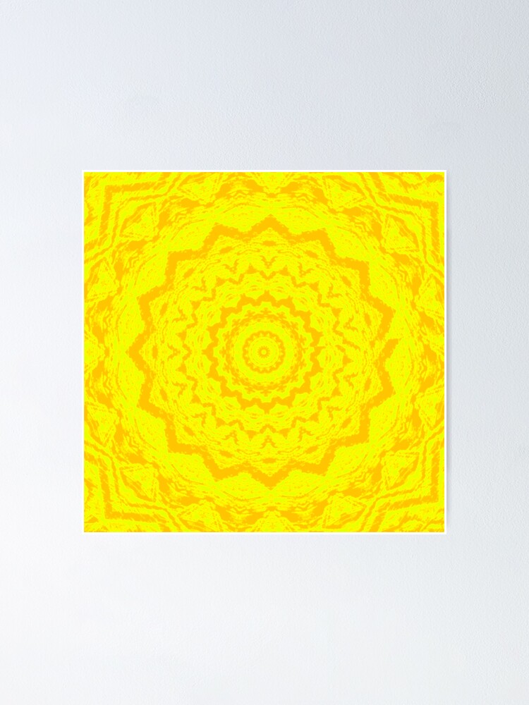 "Psychedelic Yellow" Poster by coffy | Redbubble