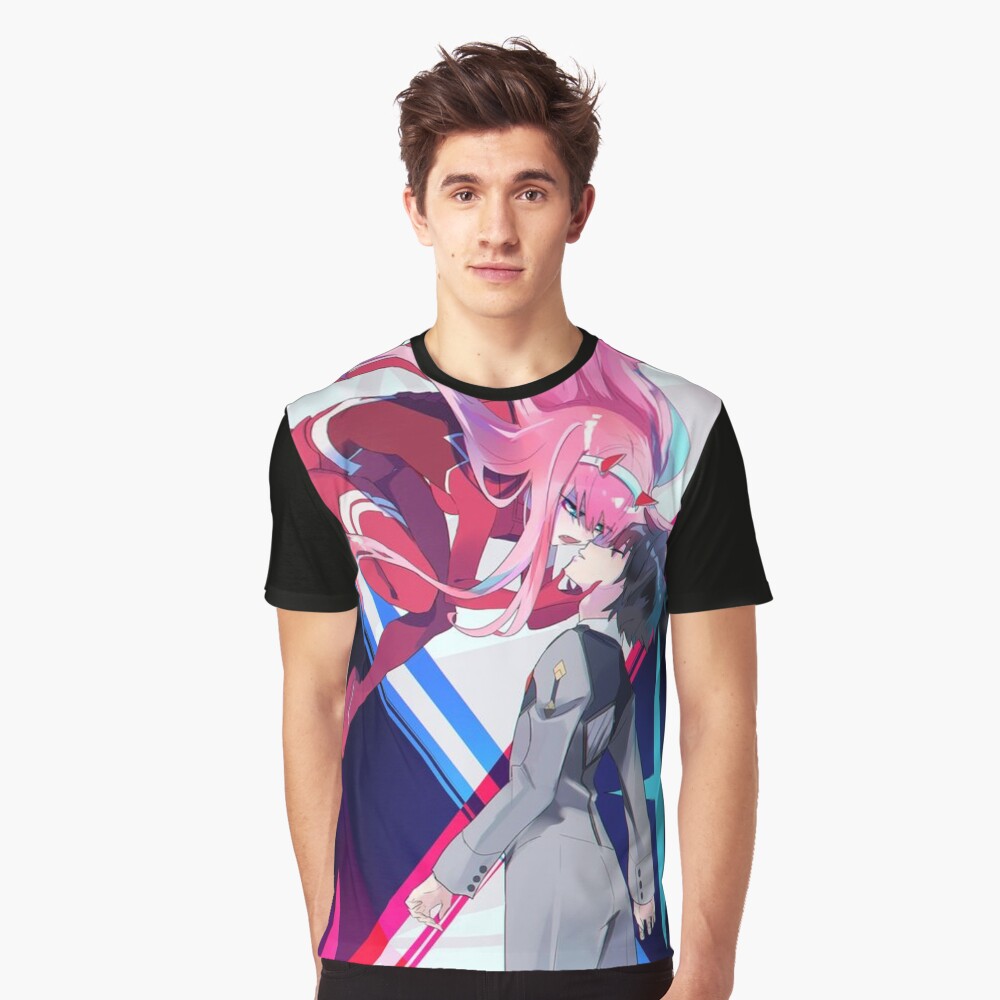 "Darling in the Franxx: Hiro & Zero Two" T-shirt for Sale by LTGS19 ...