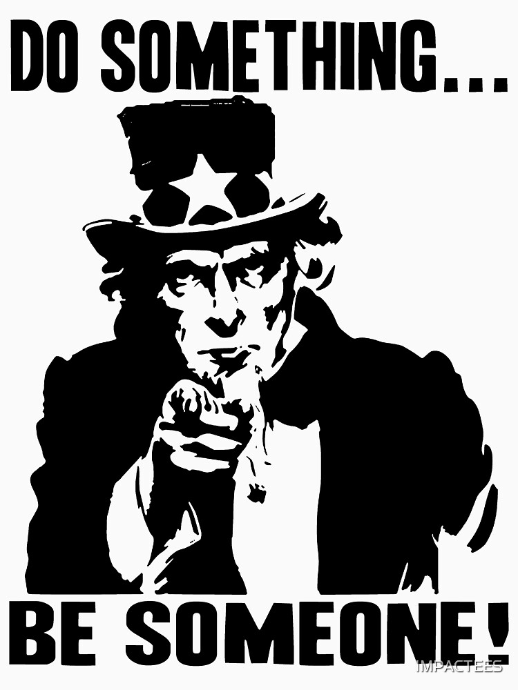 "UNCLE SAM" T-shirt for Sale by IMPACTEES | Redbubble | uncle sam t ...
