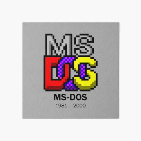 "Ms Dos Logo" Art Board Print by yutakasilas | Redbubble