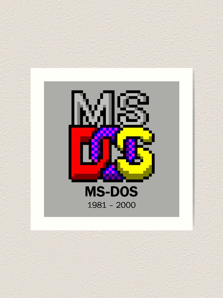 "Ms Dos Logo" Art Print by yutakasilas | Redbubble