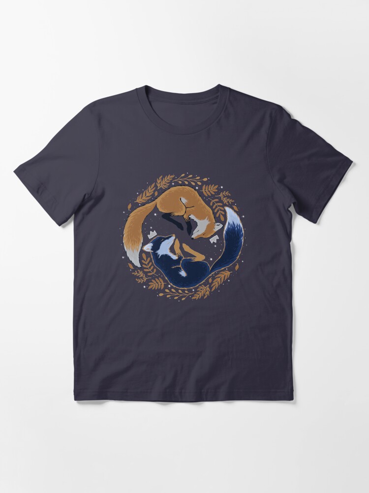 "Night foxes" T-shirt for Sale by FranceMSX | Redbubble | fox t-shirts ...