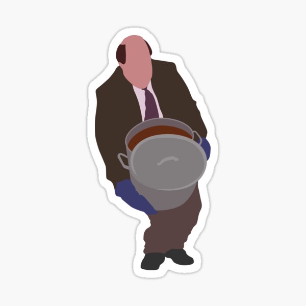 "Kevin Spills his Chili" Sticker for Sale by tlaprise | Redbubble