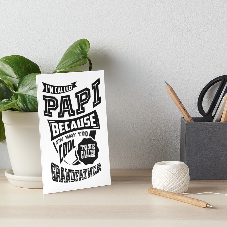 "Too Cool for Papi " Art Board Print for Sale by RafaelLopezz | Redbubble