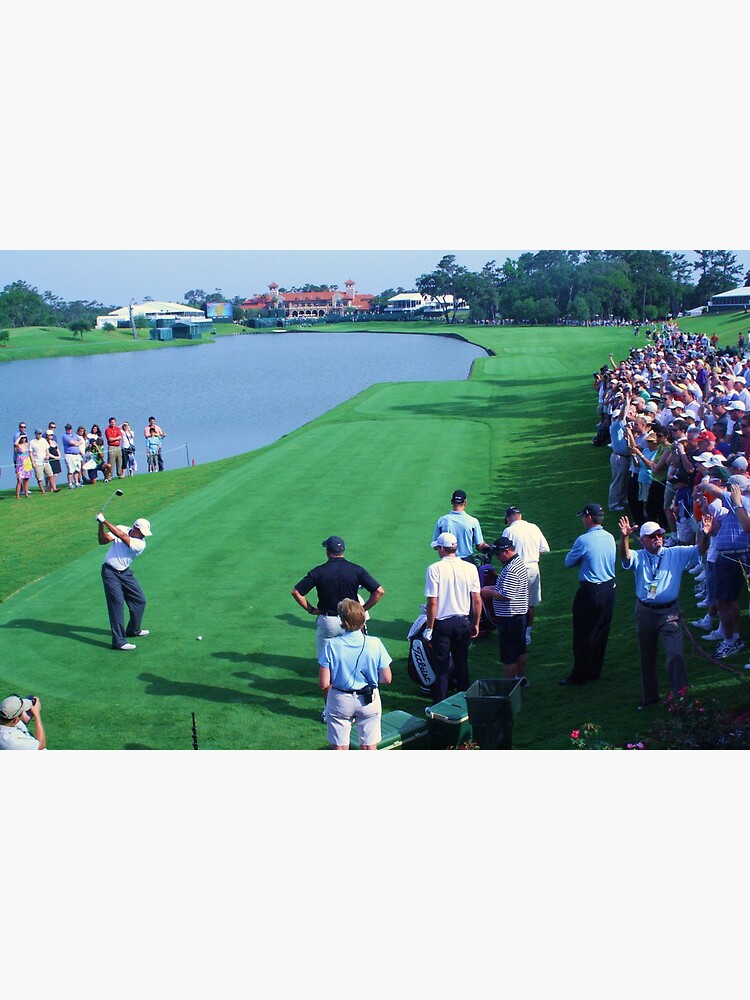 Tiger On #18 At TPC Sawgrass Premium Matte Vertical Poster Designed ...
