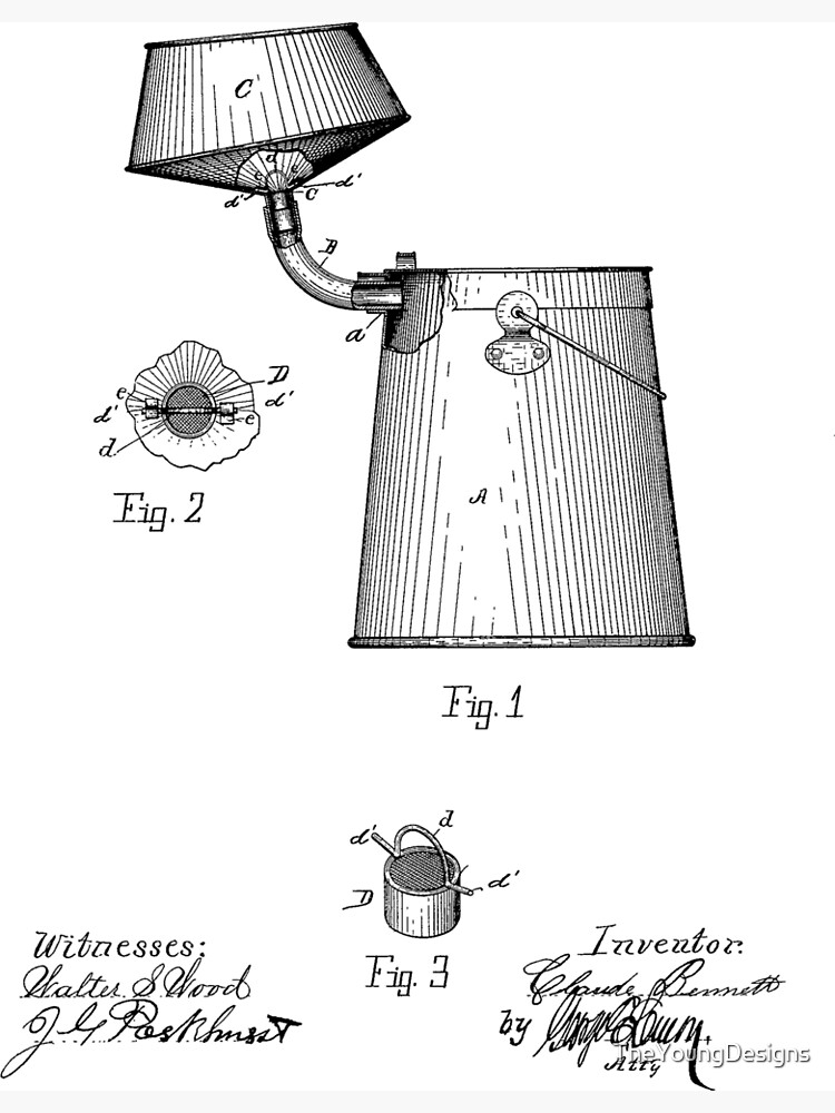 "Milk Pall Vintage Patent Hand Drawing" Poster by TheYoungDesigns ...