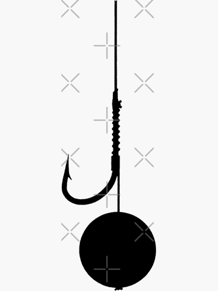 "Carp Fishing Boilie Rig Hook" Sticker for Sale by mary02 | Redbubble