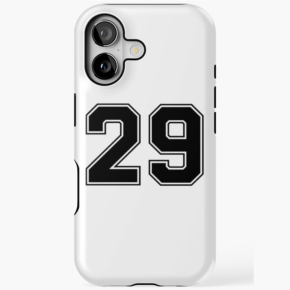 "29 American Football Classic Vintage Sport Jersey Number in black ...