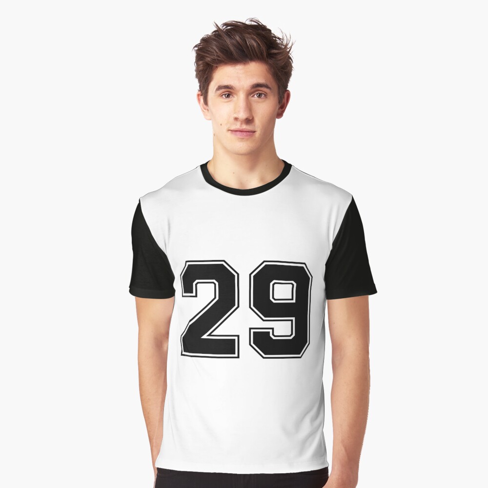 "29 American Football Classic Vintage Sport Jersey Number in black ...
