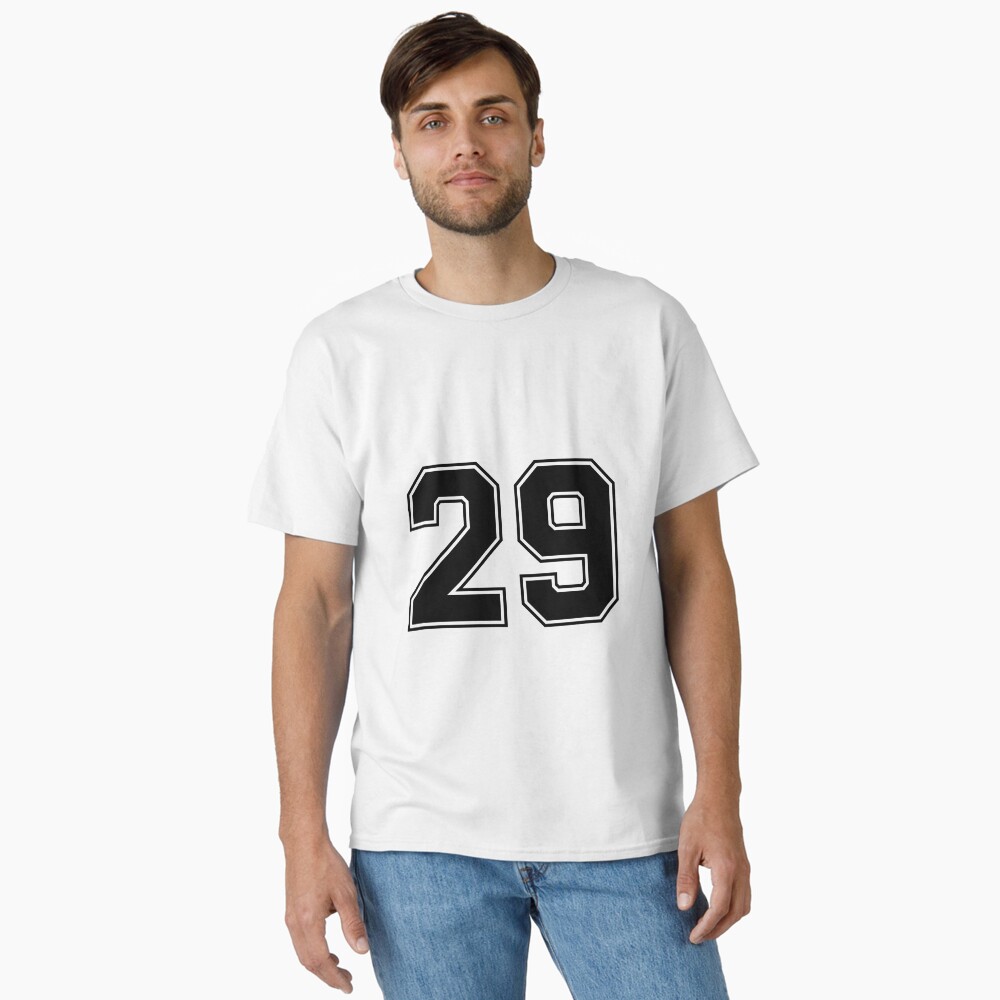 "29 American Football Classic Vintage Sport Jersey Number in black ...