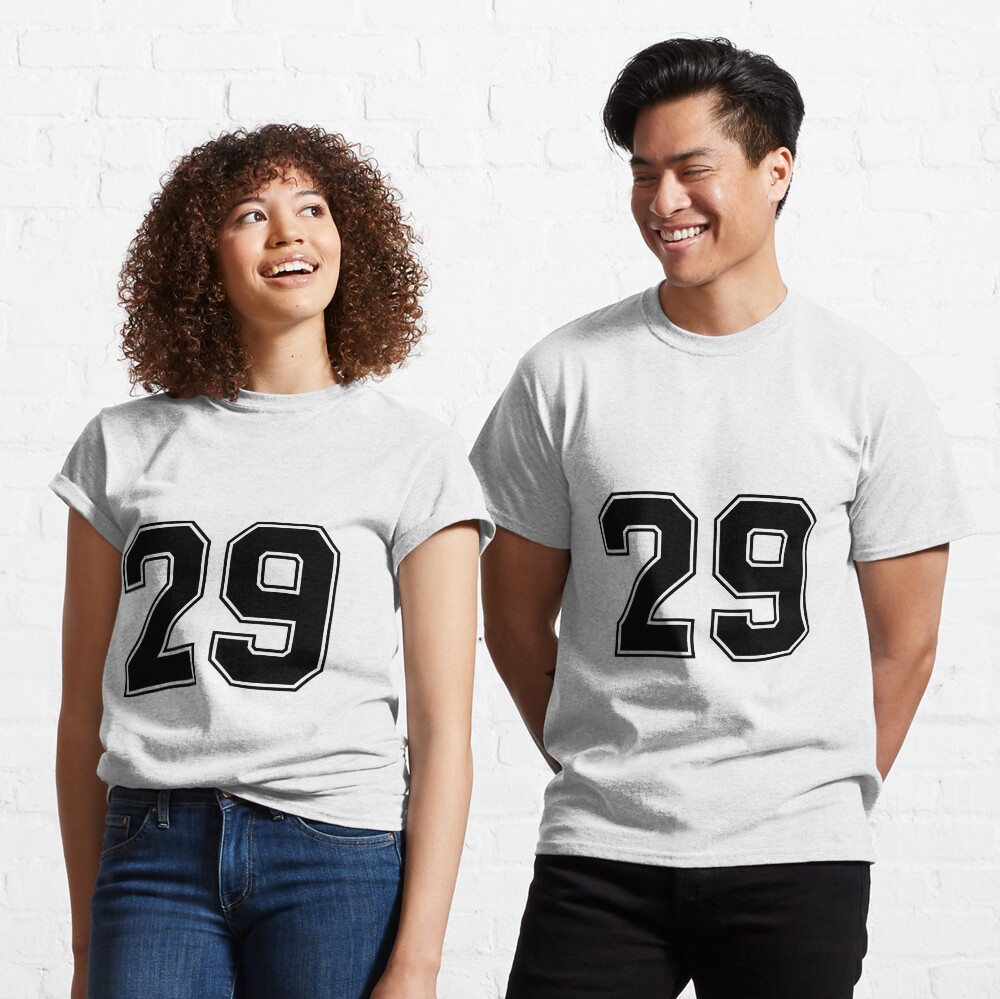 "29 American Football Classic Vintage Sport Jersey Number in black ...