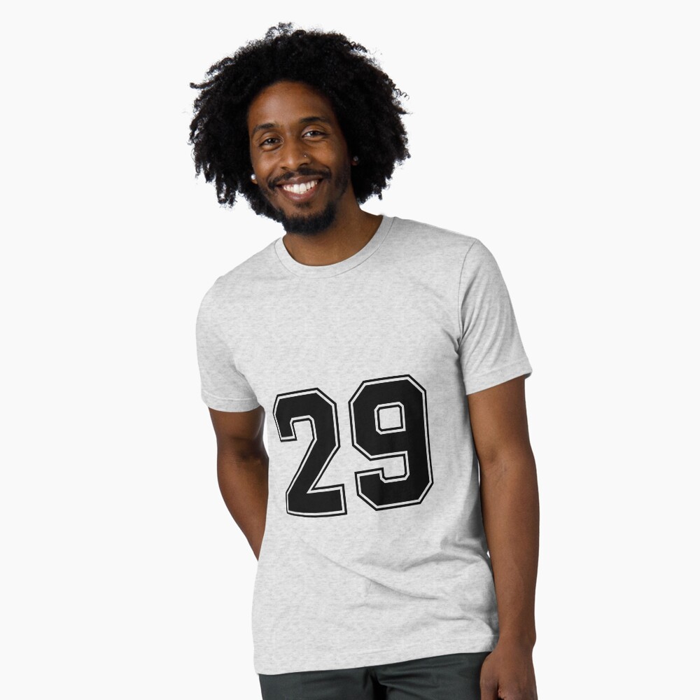 "29 American Football Classic Vintage Sport Jersey Number in black ...