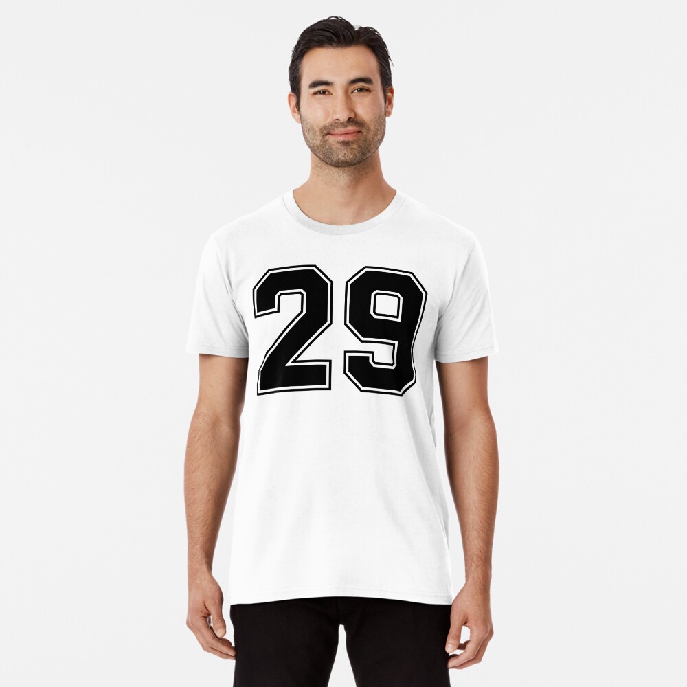 "29 American Football Classic Vintage Sport Jersey Number in black ...