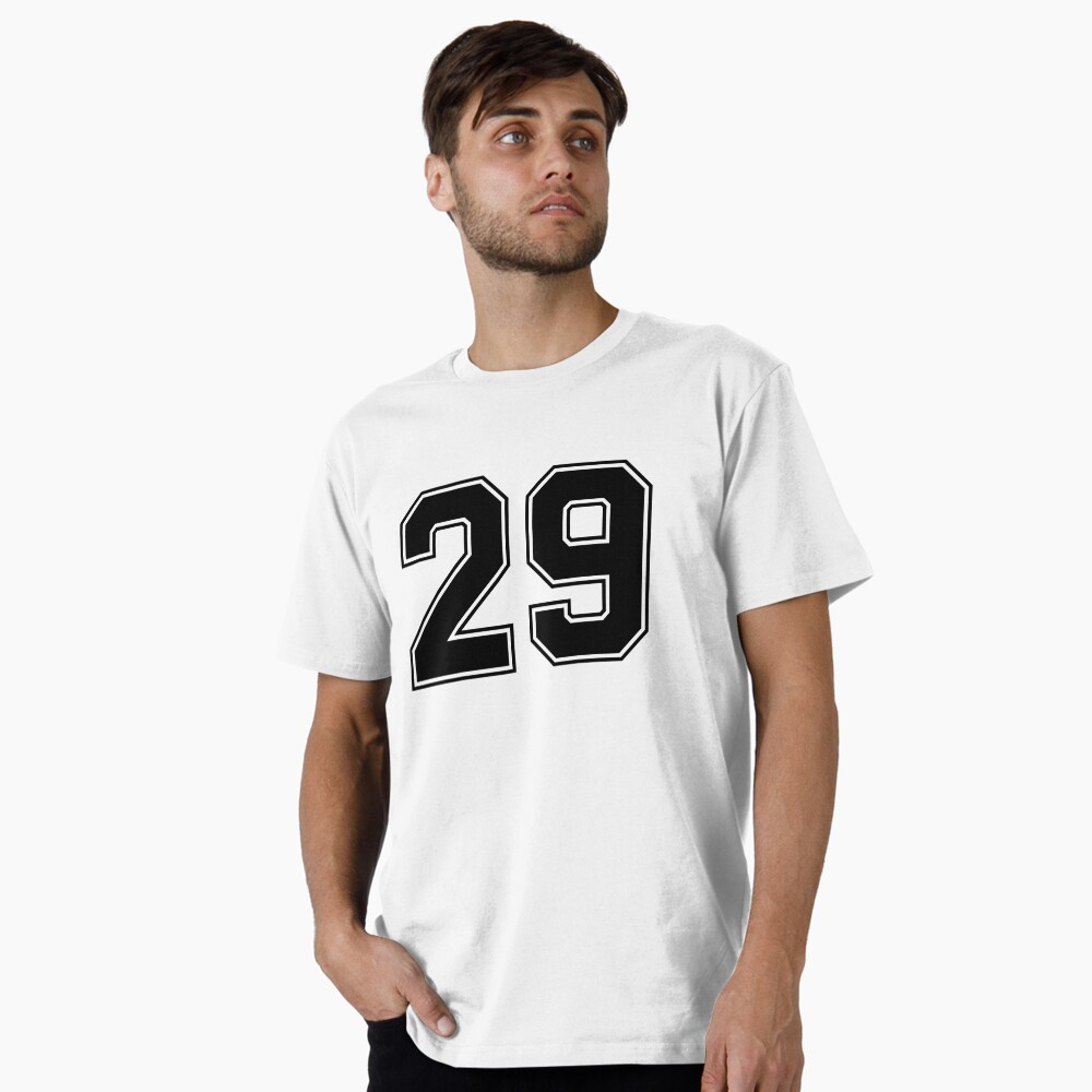 "29 American Football Classic Vintage Sport Jersey Number in black ...