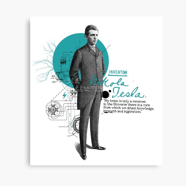 "Nikola Tesla" Canvas Print for Sale by IKOGRAPHIK | Redbubble