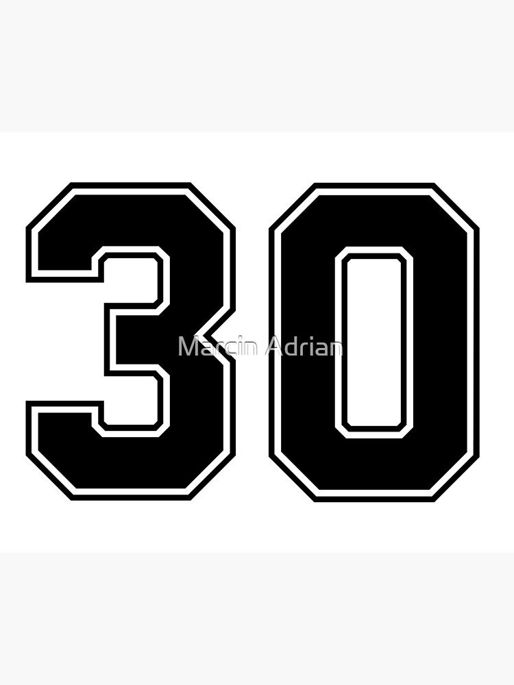 "30 Klassische American Football Sport Trikot, Jersey Zahl des American ...