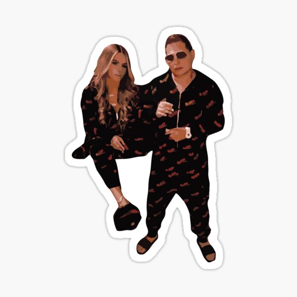 "Scott Storch & His Wife Flo Jo" Sticker for Sale by MikeyLegs | Redbubble