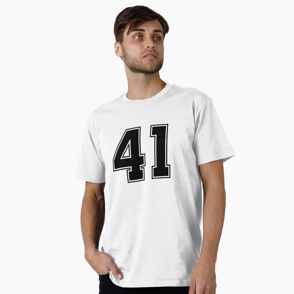 "41 American Football Classic Vintage Sport Jersey Number in black ...