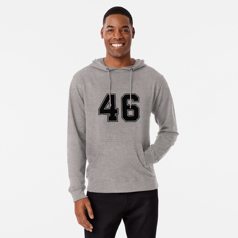 "46 American Football Classic Vintage Sport Jersey Number in black ...