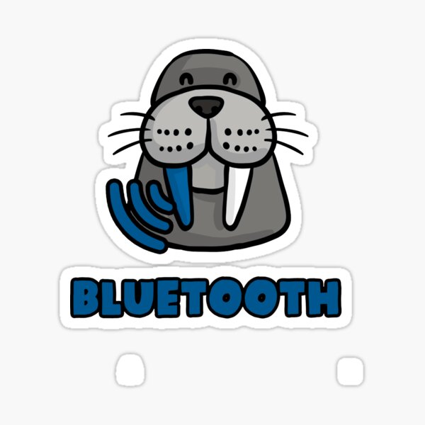 "Bluetooth " Sticker by Varden | Redbubble