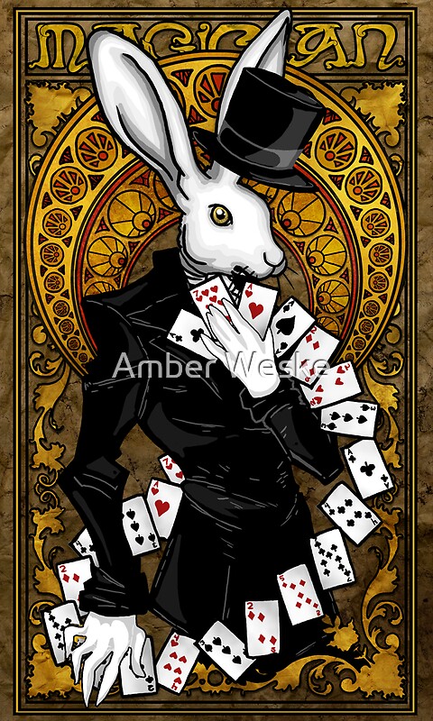 "Rabbit Tarot Card" by Amber Weske | Redbubble