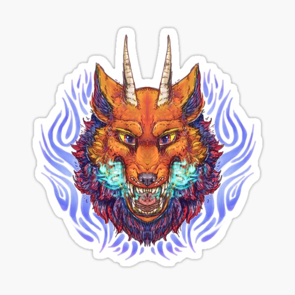 "Hellhound" Sticker for Sale by Swiiftykat | Redbubble