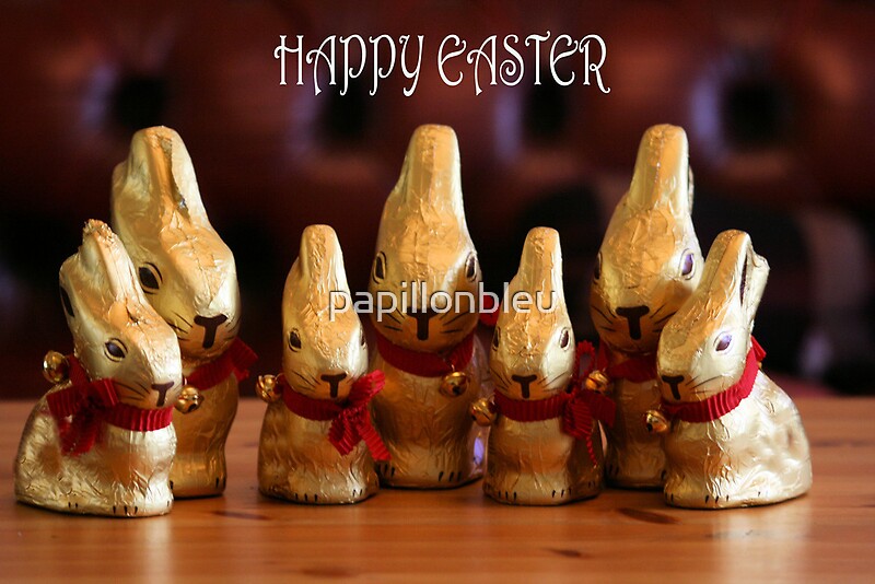 "Happy Easter Bunnies" by papillonbleu | Redbubble