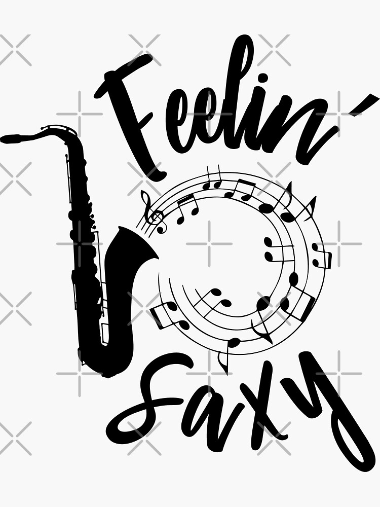 "Feelin' Saxy" Sticker for Sale by dmanalili | Redbubble