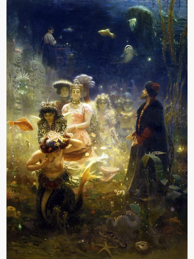 "Sadko in the Underwater Kingdom by Ilya Repin (1876)" Photographic ...
