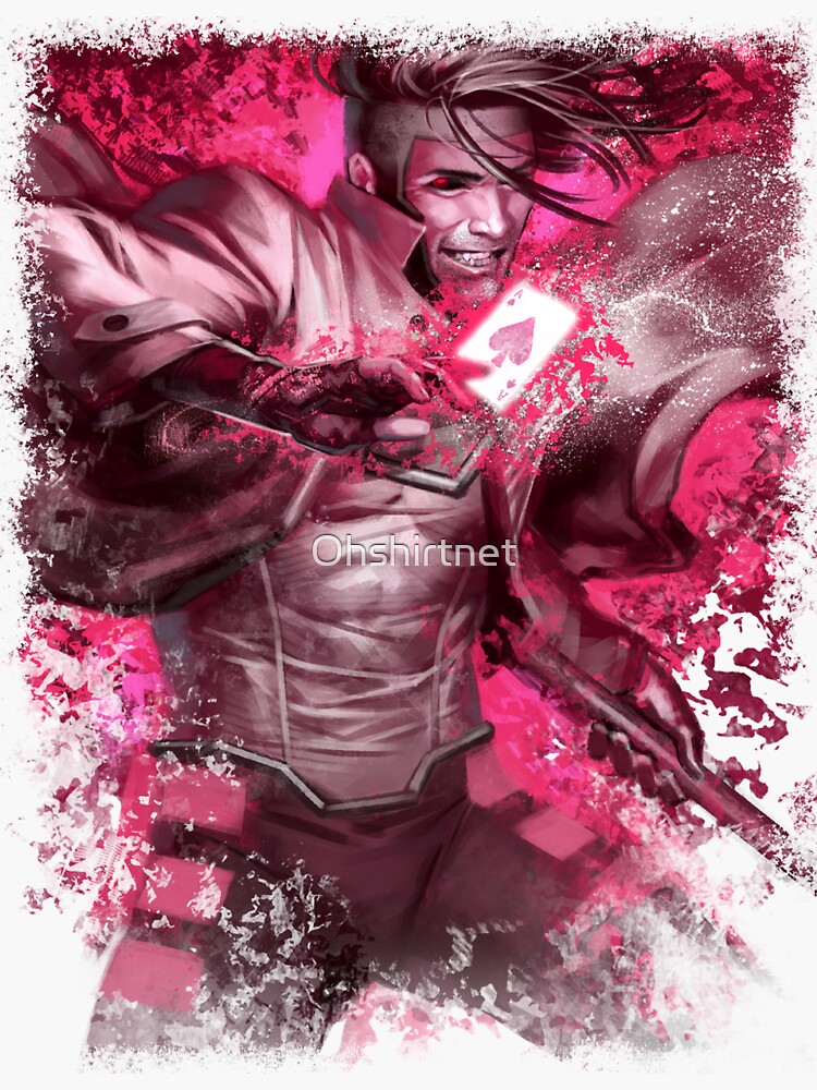 "Gambit" Sticker for Sale by Ohshirtnet | Redbubble