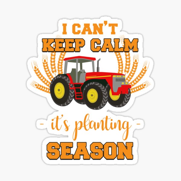"Farmer farming farm tractor agriculture harvest agrarian gift" Sticker ...