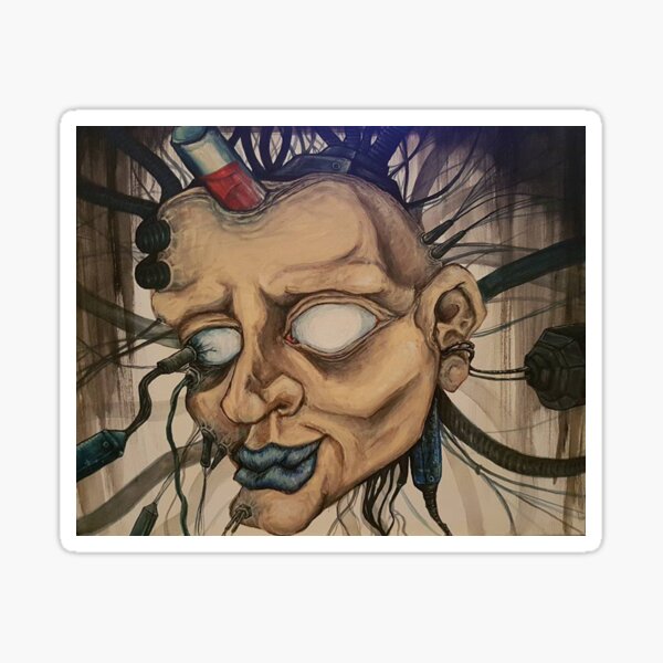 "Brain Dead" Sticker for Sale by Sazd4wg | Redbubble