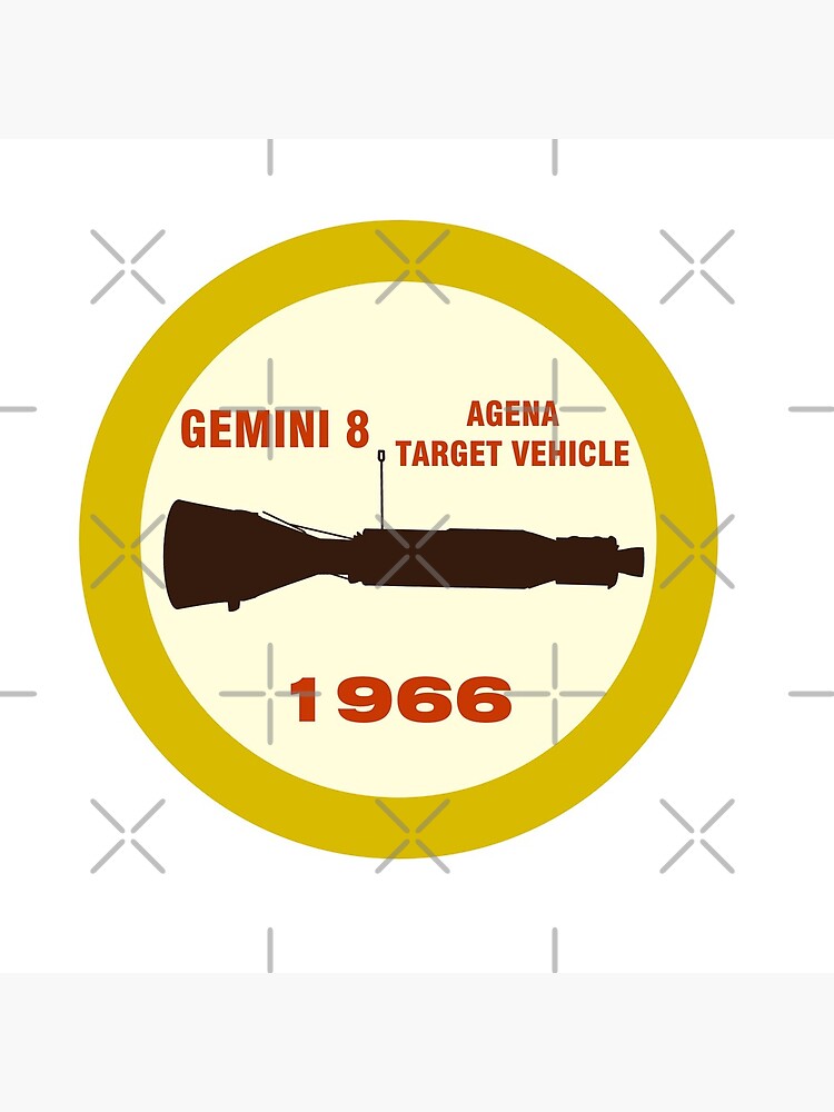 "Gemini 8 and Agena Target Vehicle Retro Patch" Poster by Johnny-Boi ...
