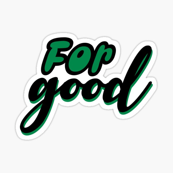 "fod good - wicked inspired" Sticker for Sale by waffledesigns | Redbubble