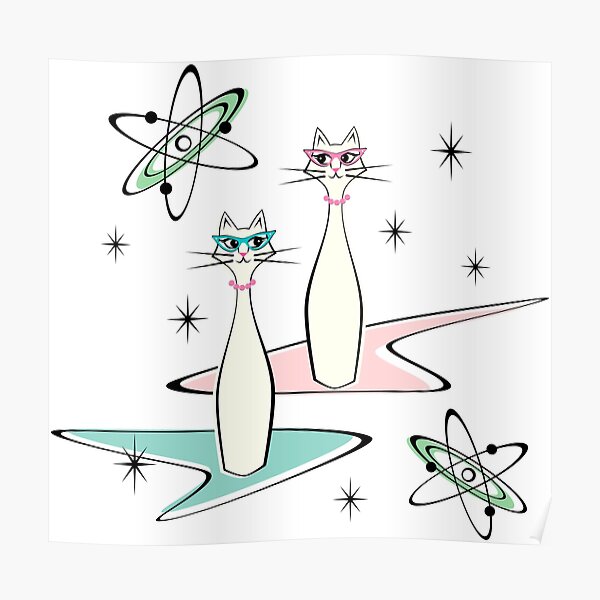 Atomic Cat Posters | Redbubble