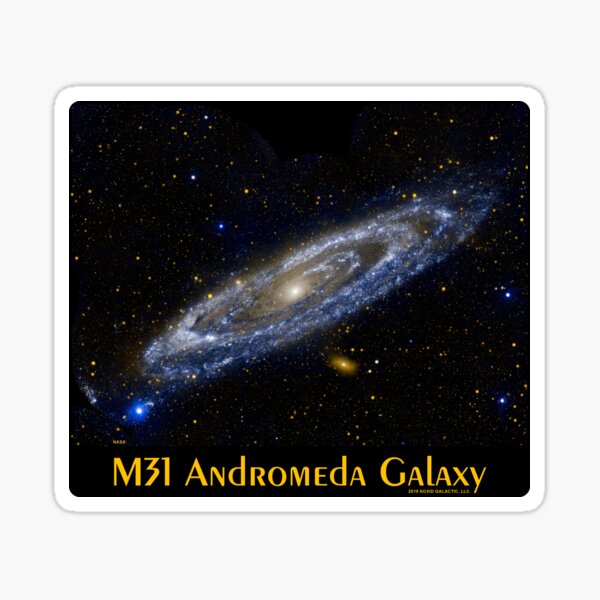 "M31 The Andromeda Galaxy Astronomy" Sticker by eyeronic-ts | Redbubble