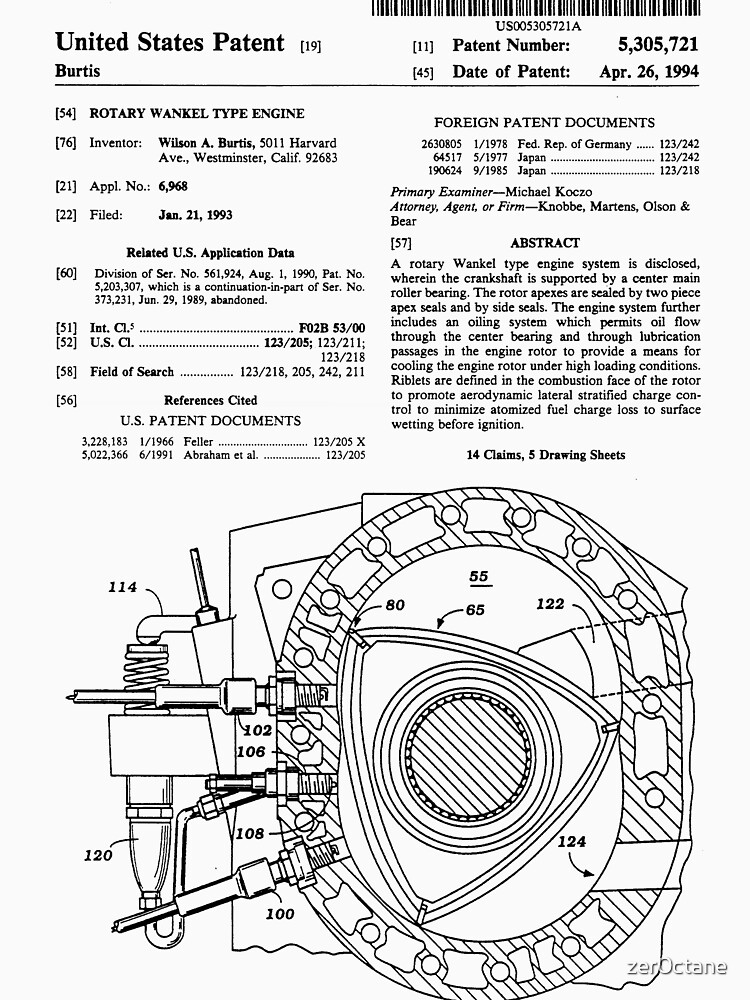 "Mazda Wankel Rotary Engine Patent" Essential T-Shirt for Sale by ...