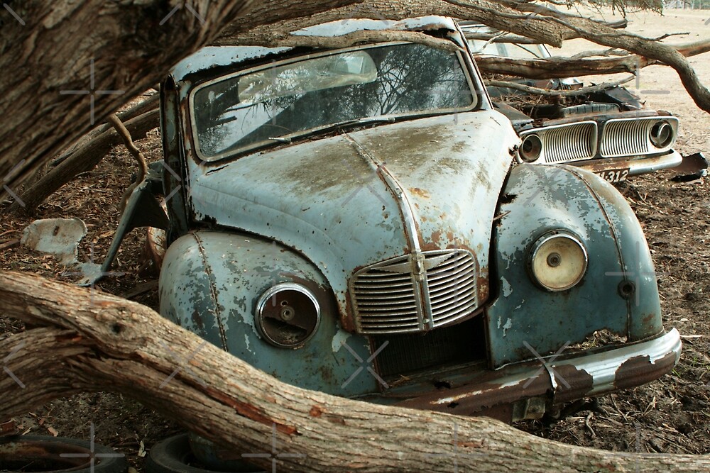 "Austin A70 Hampshire Ute , Portrait" by Stephen Mitchell | Redbubble