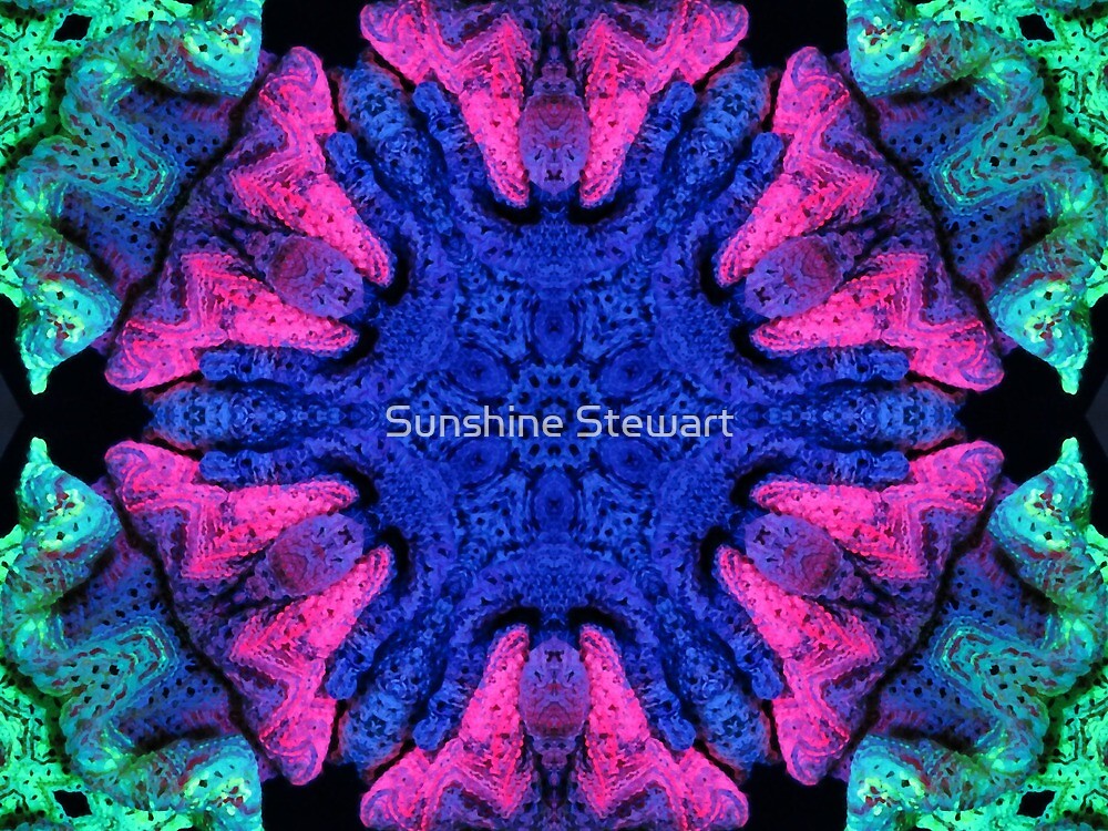 "Psychedelic Kaleidoscope 2" by Sunshine Stewart | Redbubble