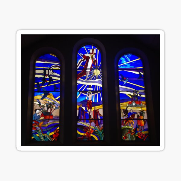 "Modern Church Window" Sticker for Sale by lezvee | Redbubble