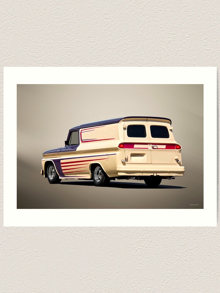 "1966 Chevrolet C10 Custom Panel Truck" Art Print for Sale by ...